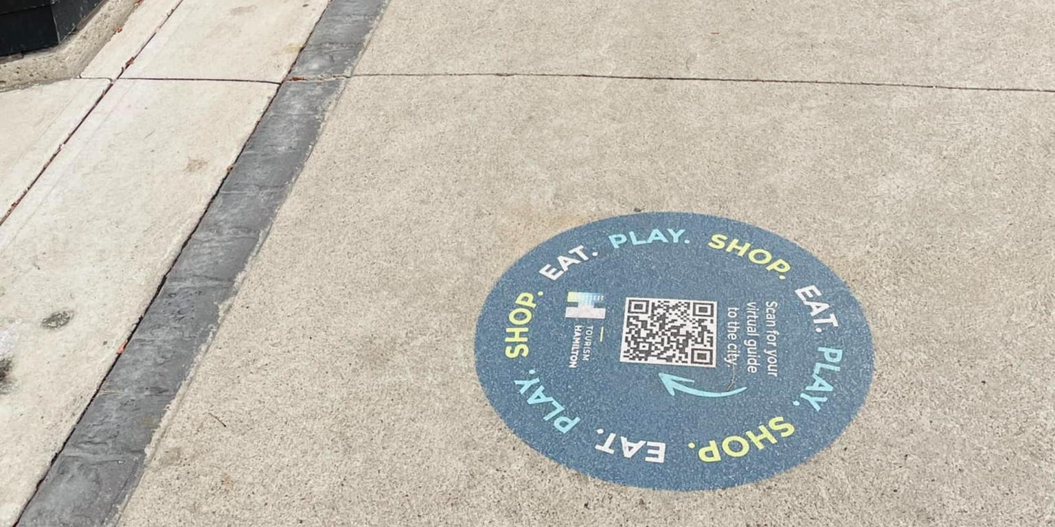 Have you noticed QR codes on Hamilton sidewalks? Here's what they do ...