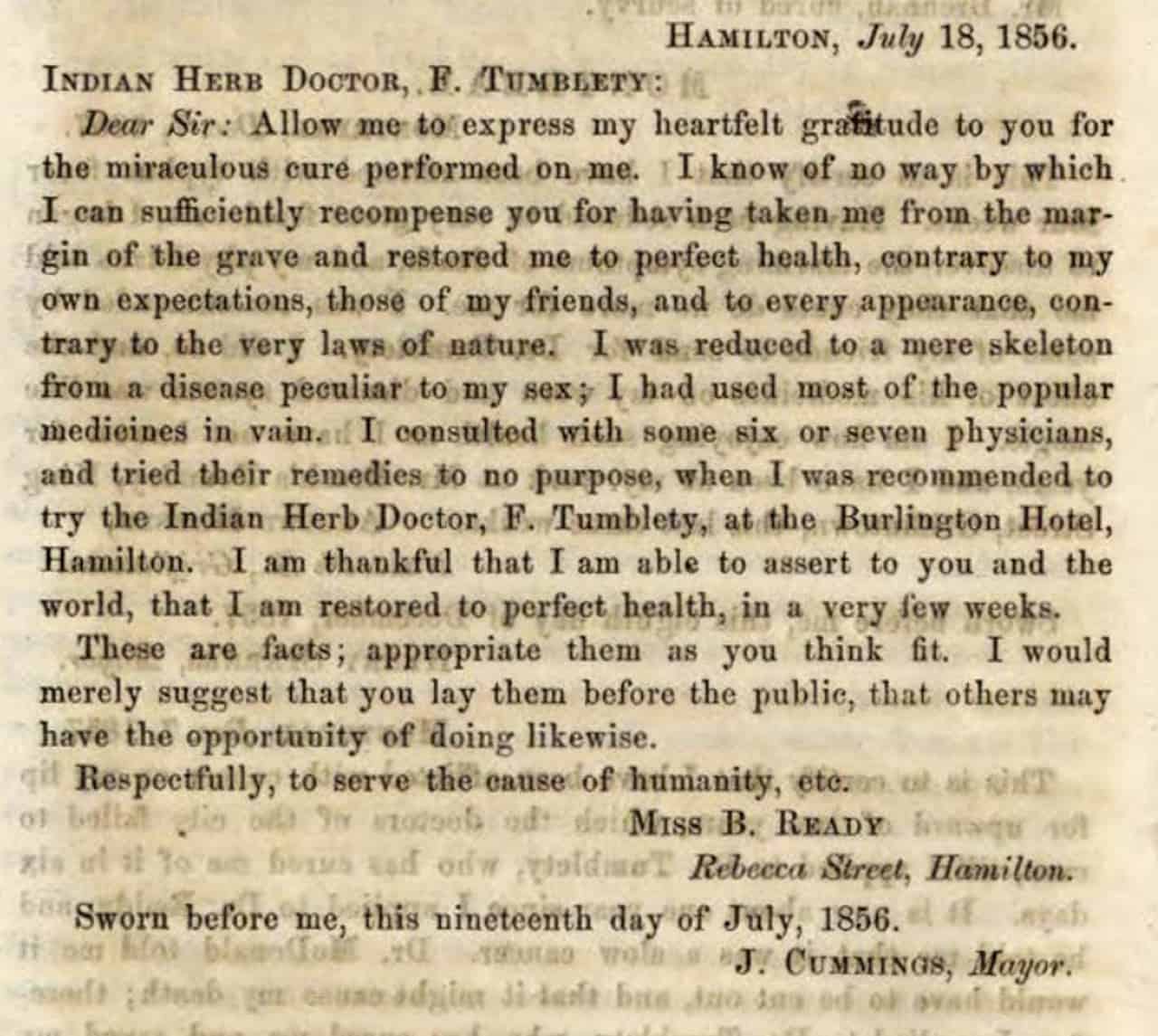 Jack the Ripper suspect Francis Tumblety once lived in Hamilton ...